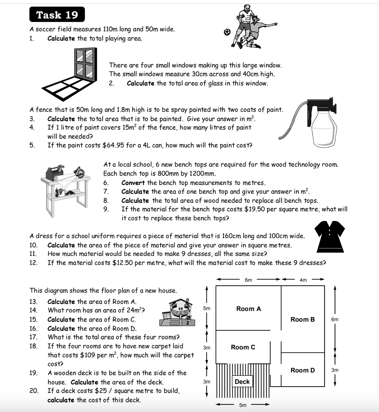 7F2MAT24: AWS L4, Area Word Problems (Task 19) | MHOL